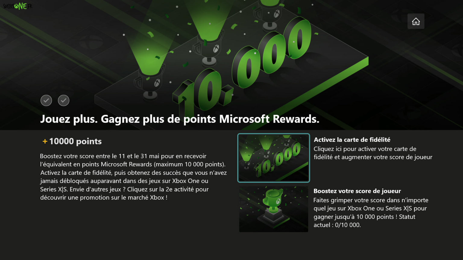 Microsoft Rewards mai 2021 : 10 000G pour 10 000 points Rewards – SuccesOne